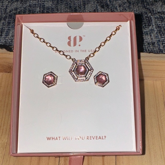 Jewelry | Bp Pink And Rose Gold Jewelry Set | Poshmark